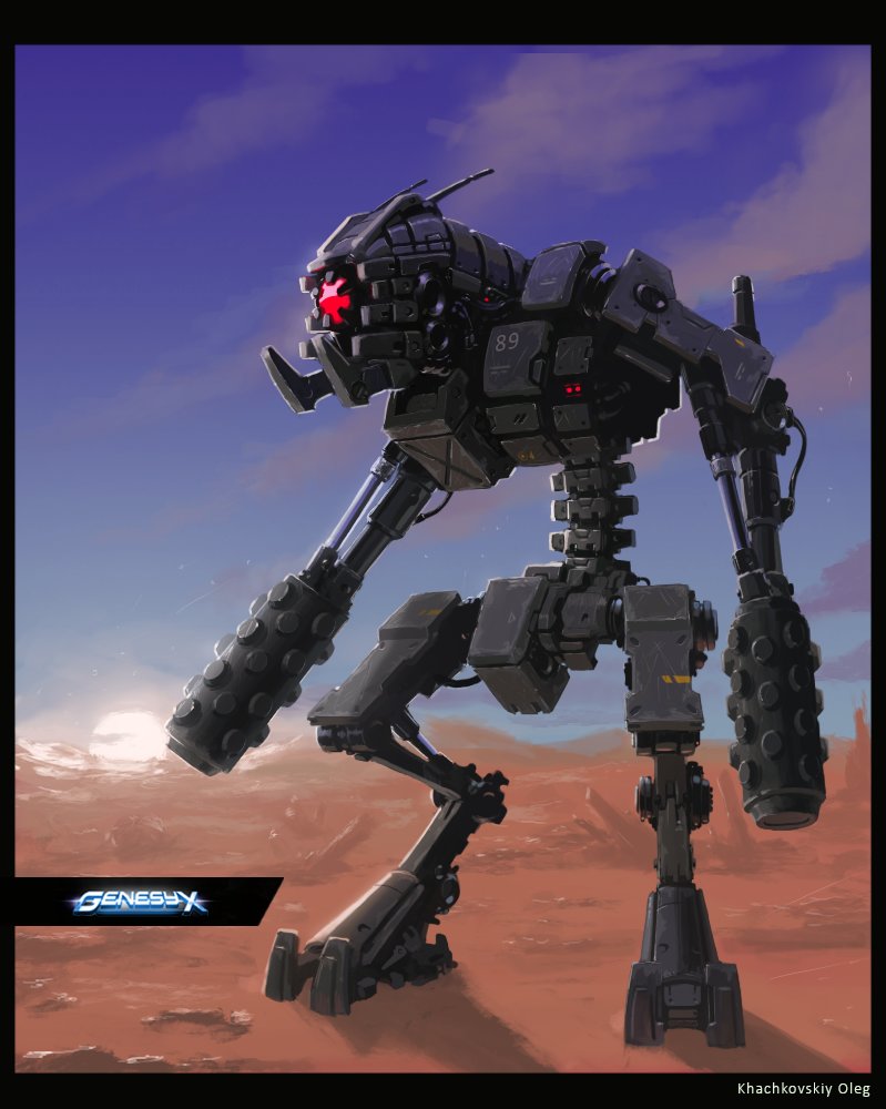 ArtStation - Battle robot Mark 4