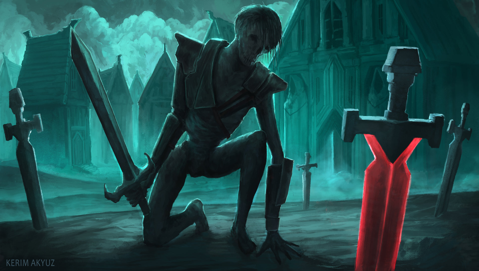 ArtStation - Grave of Swords