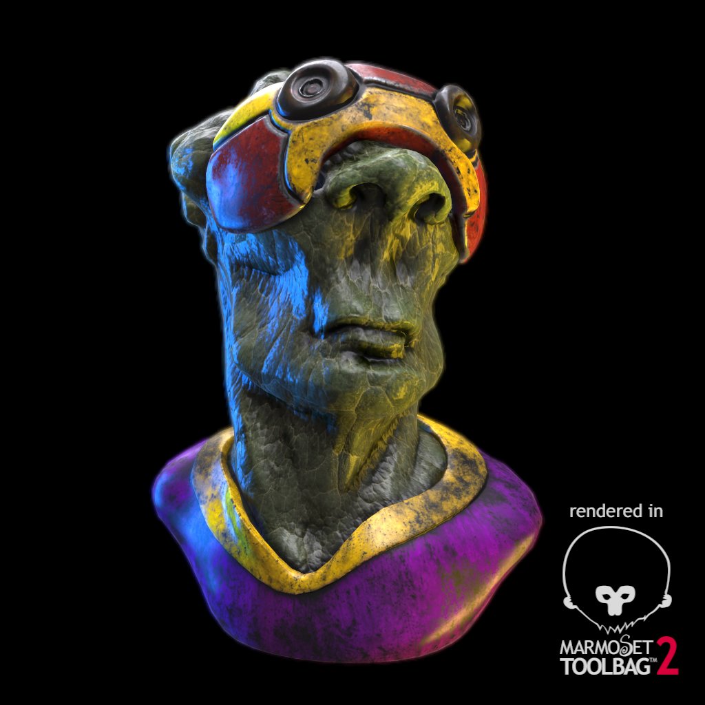 ArtStation - Alien Bust Study