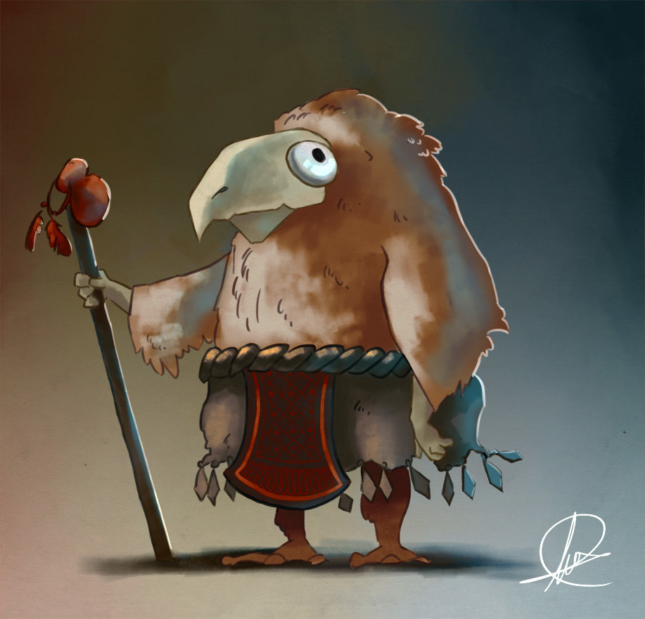 ArtStation - Bird shaman