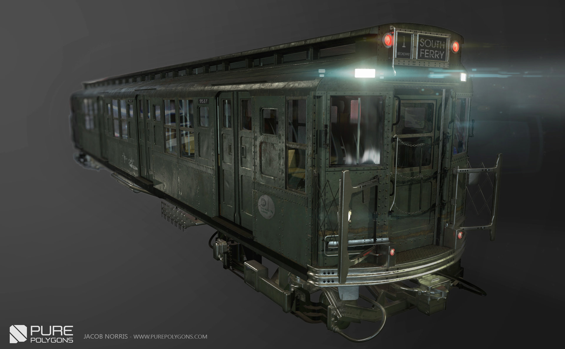 ArtStation - Subway Train Car - "Wait For Me"