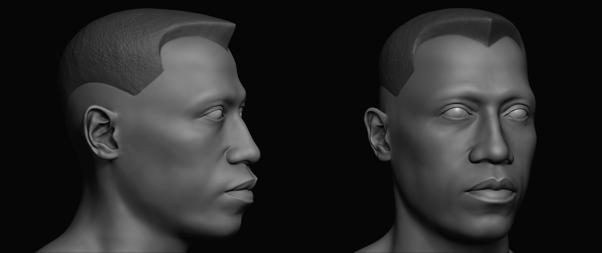 ArtStation - Sphere-to-Face likeness practice ( Wesley Snipes )