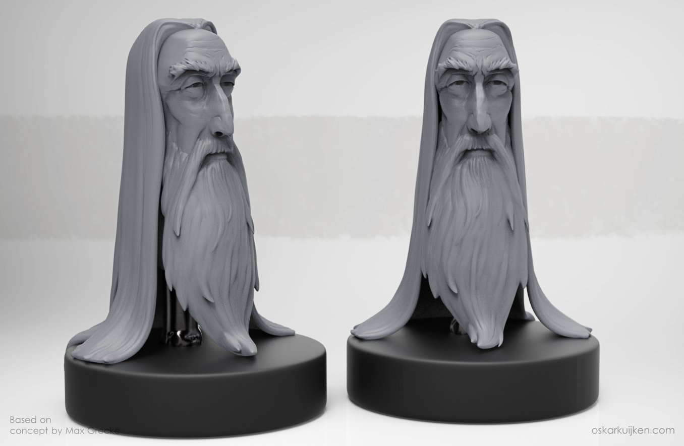 ArtStation - Christopher Lee Tribute