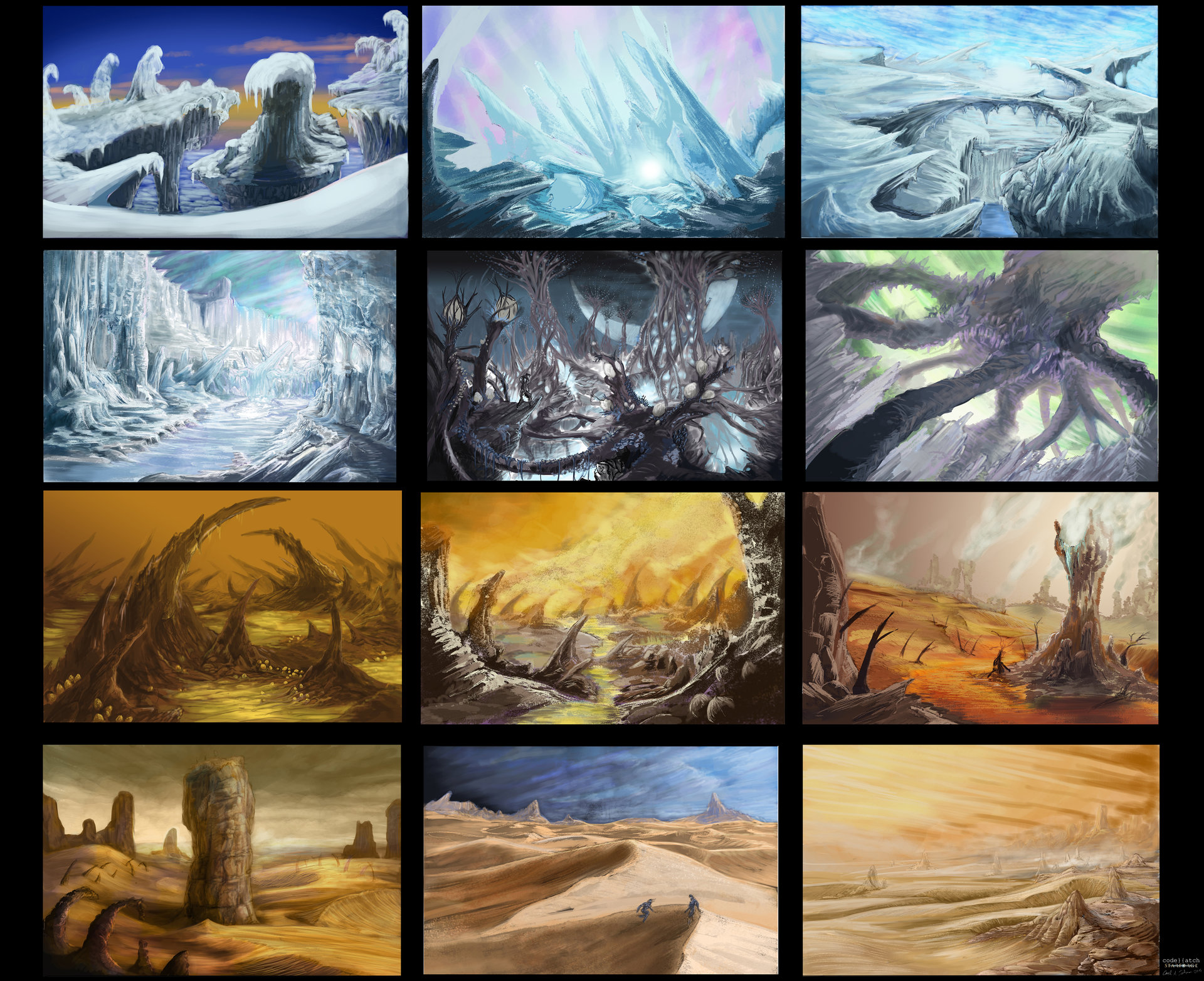 ArtStation - Starforge Environment Thumbs