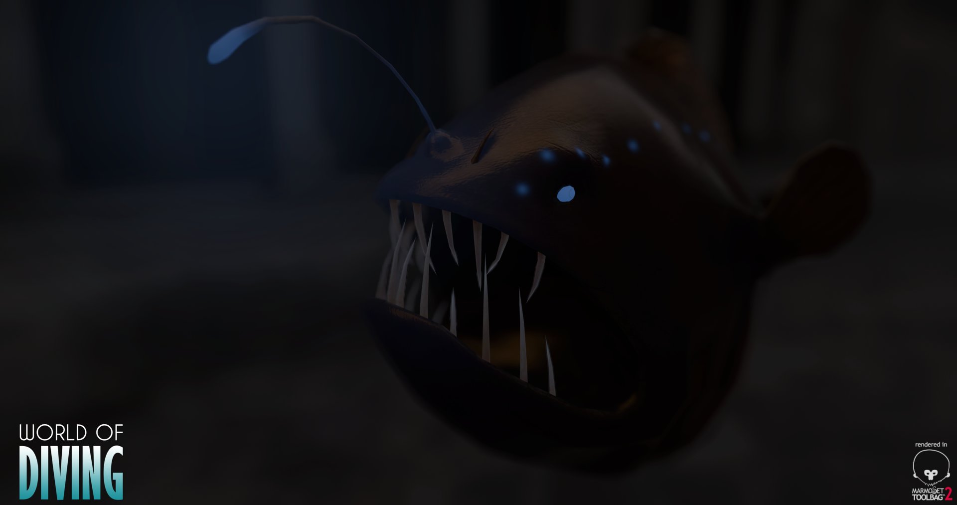 ArtStation - Angler Fish World of diving