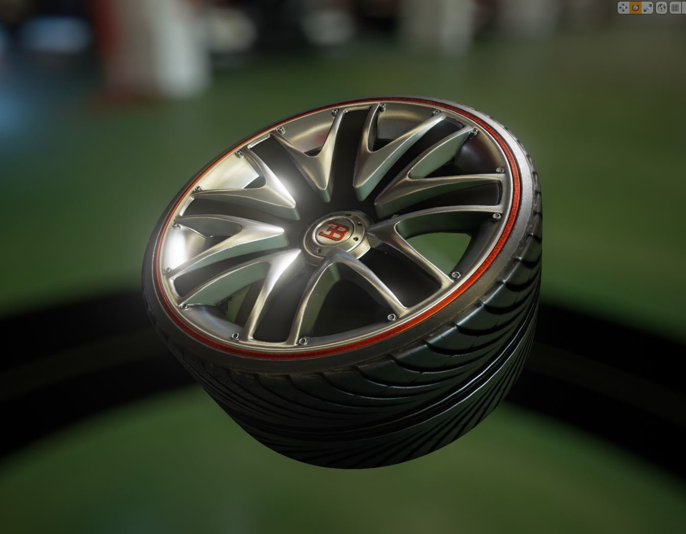 ArtStation - Bugatti Wheel