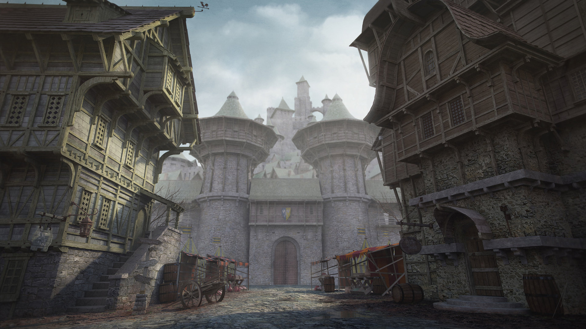 ArtStation - Town gate