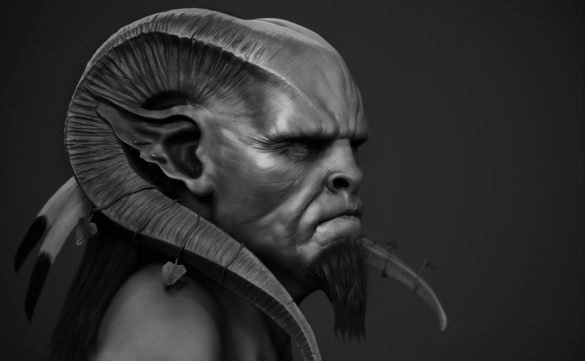 ArtStation - Satyr Concept by karl kopinski