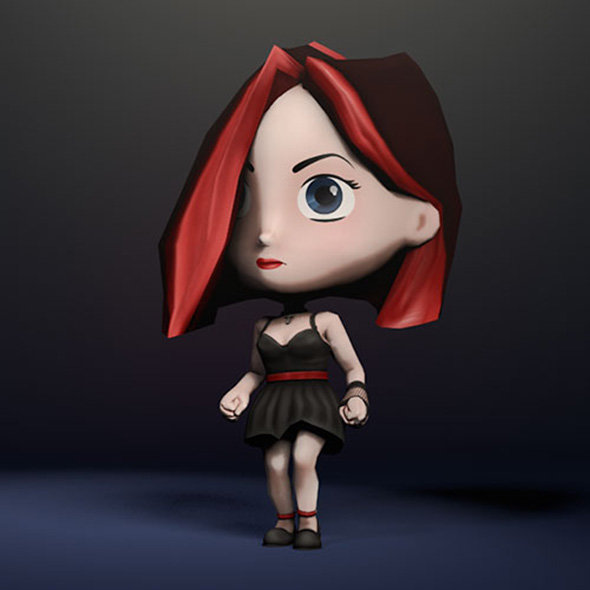 ArtStation - 3D Character Chibi - Nancy
