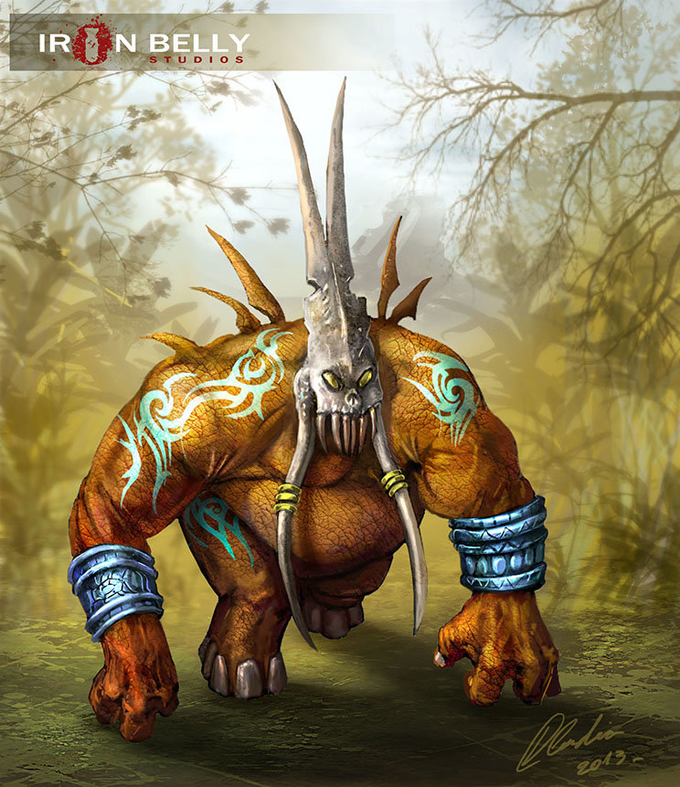 ArtStation - Character Concept, Tribal Monster