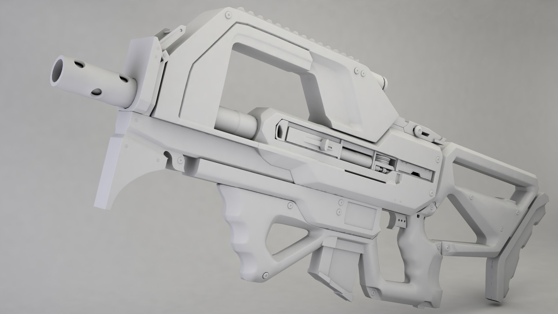 ArtStation - Assault Rifle - Hard surface modeling