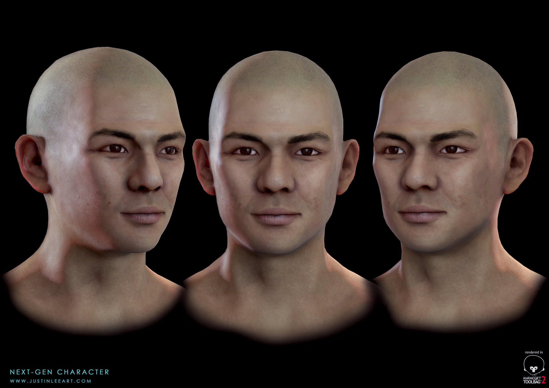 ArtStation - Asian Male head