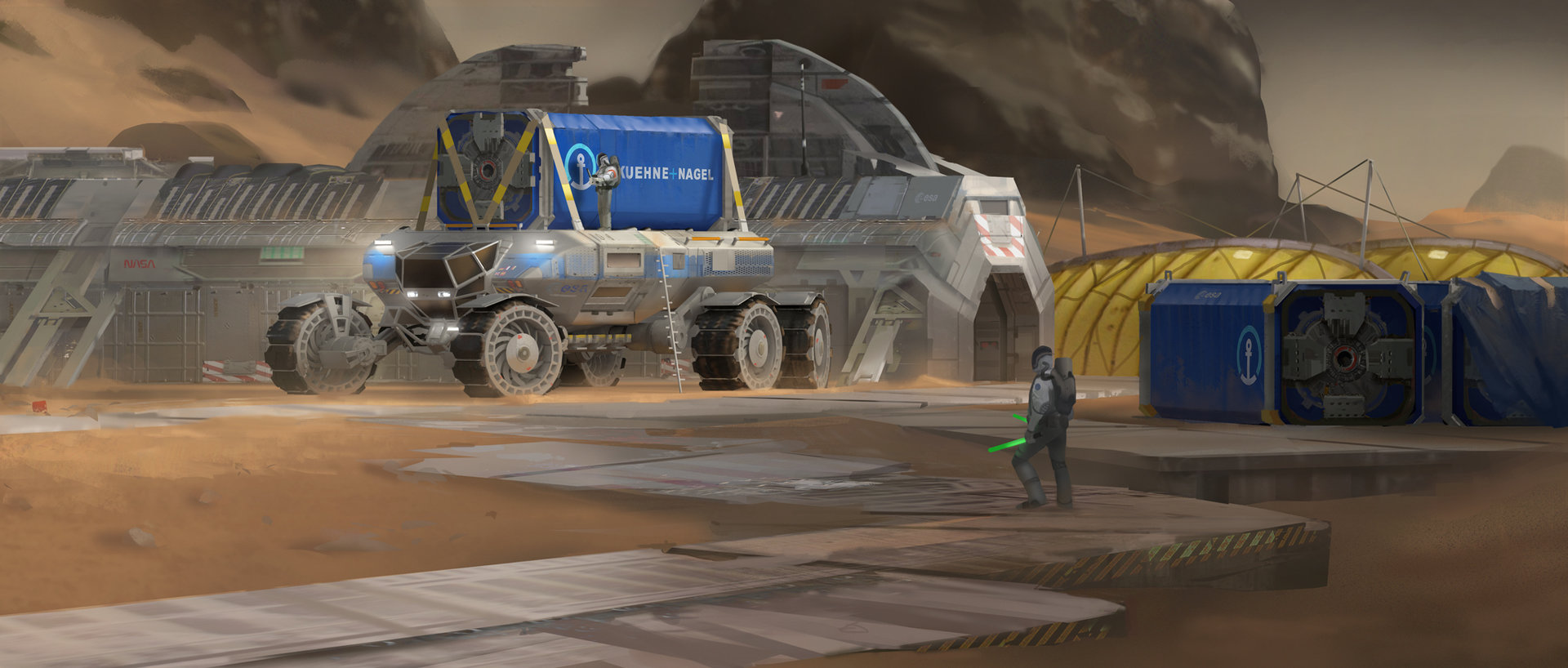 ArtStation - Heavy Mars Vehicle - Containers