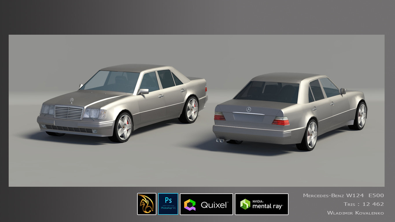 ArtStation - Mercedes-Benz W124 E500 Wolf