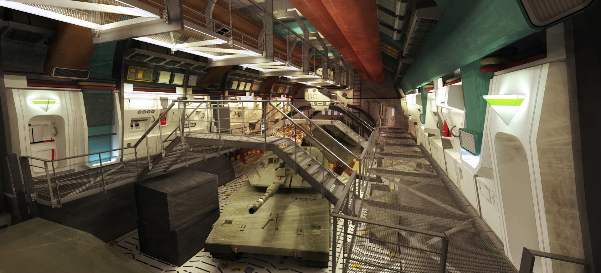 ArtStation - C-20 globemaster - Tank bay