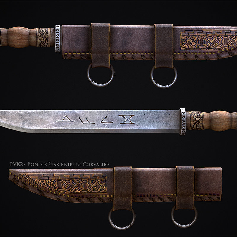 ArtStation - Seax Knife, Renato Corvalho