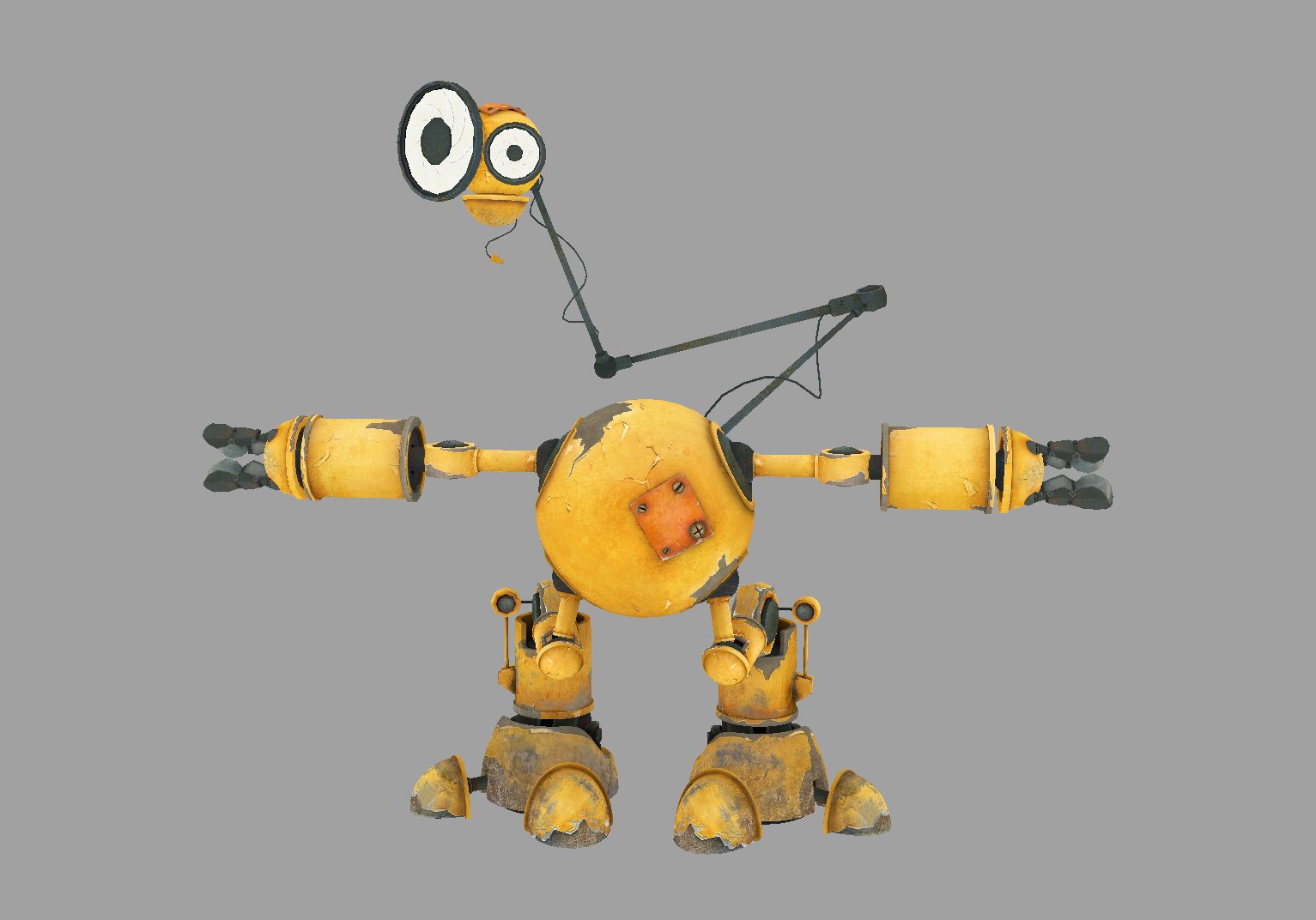 ArtStation - Character for animation film "Robotz"