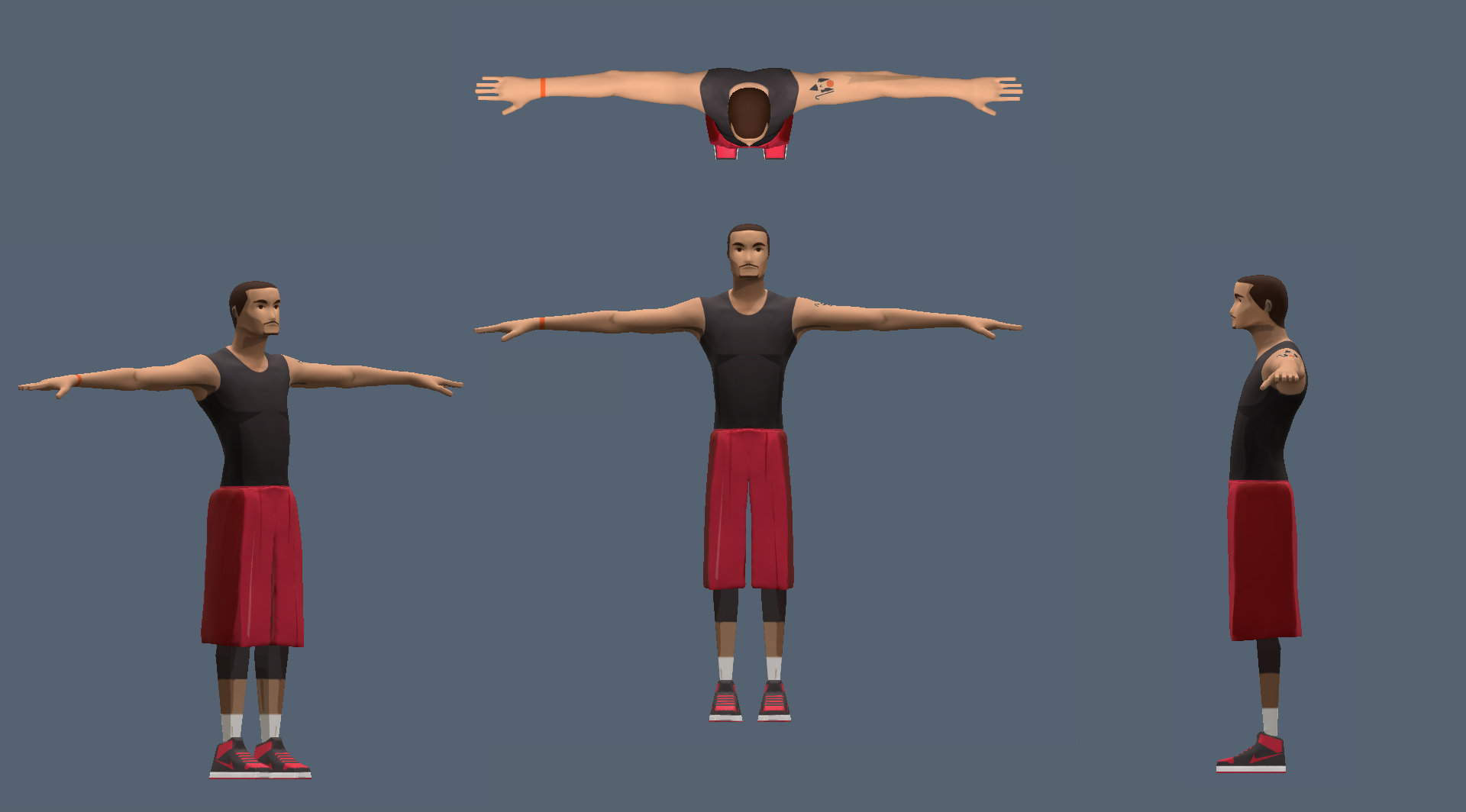 ArtStation - Super low poly 2d style characters