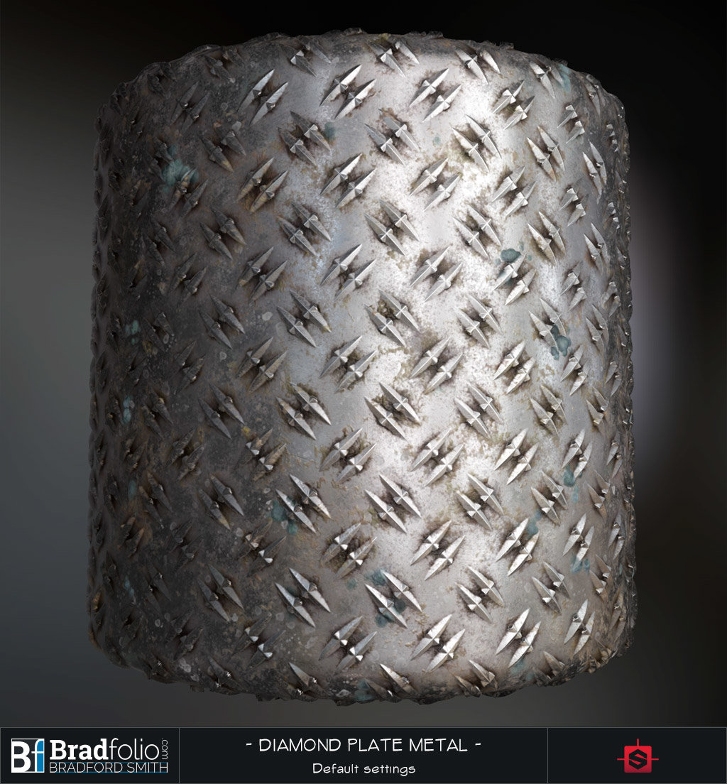 ArtStation - Substance: Diamond Plate Metal