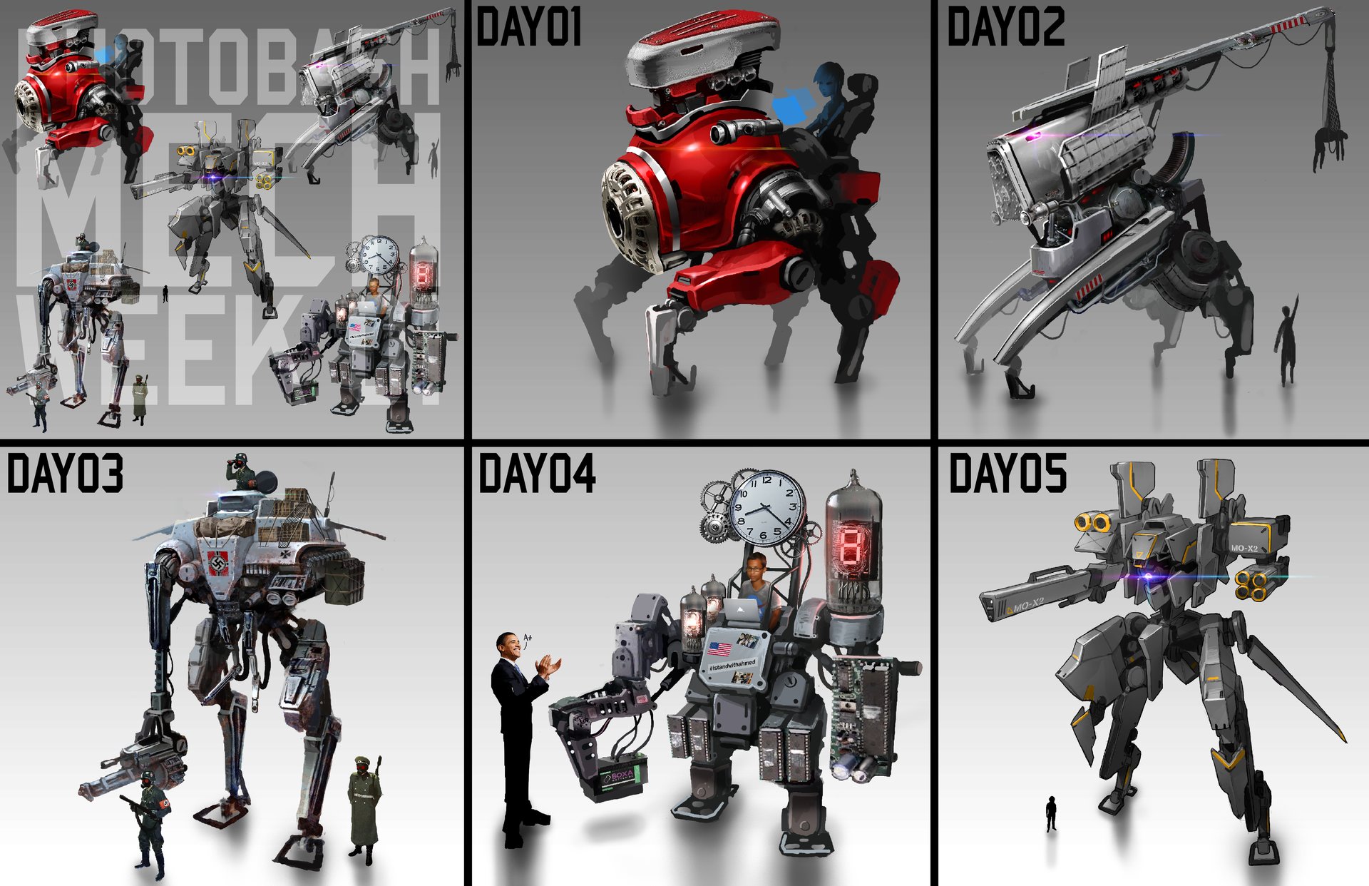 ArtStation - Photobash mech week 01