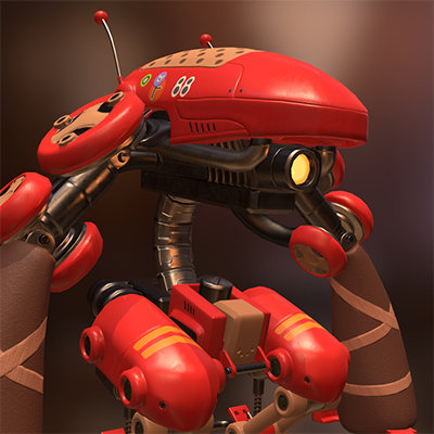 ArtStation - Red Mech (Robot Quest)