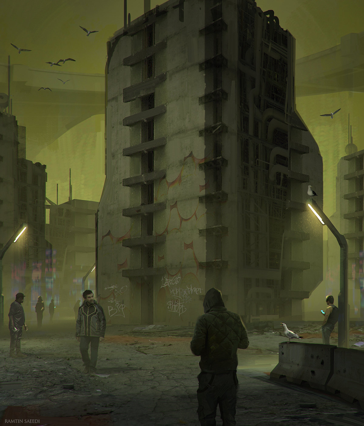 ArtStation - Green zone environment concept, Ramtin Saeedi