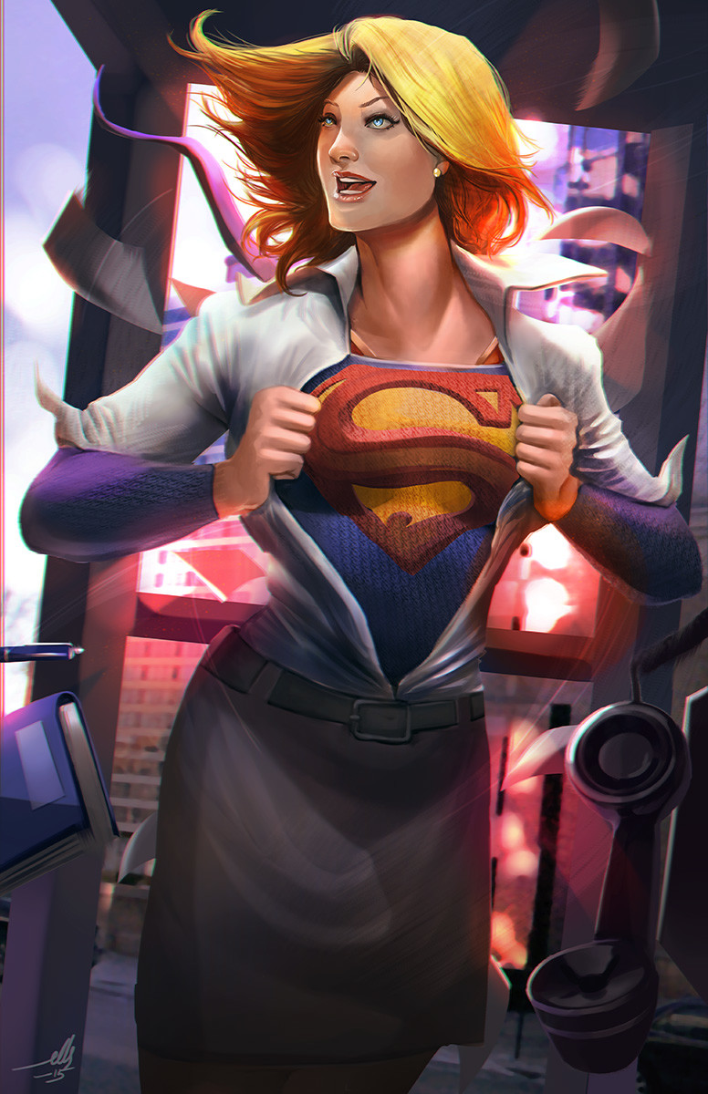 ArtStation - Supergirl, Changing!