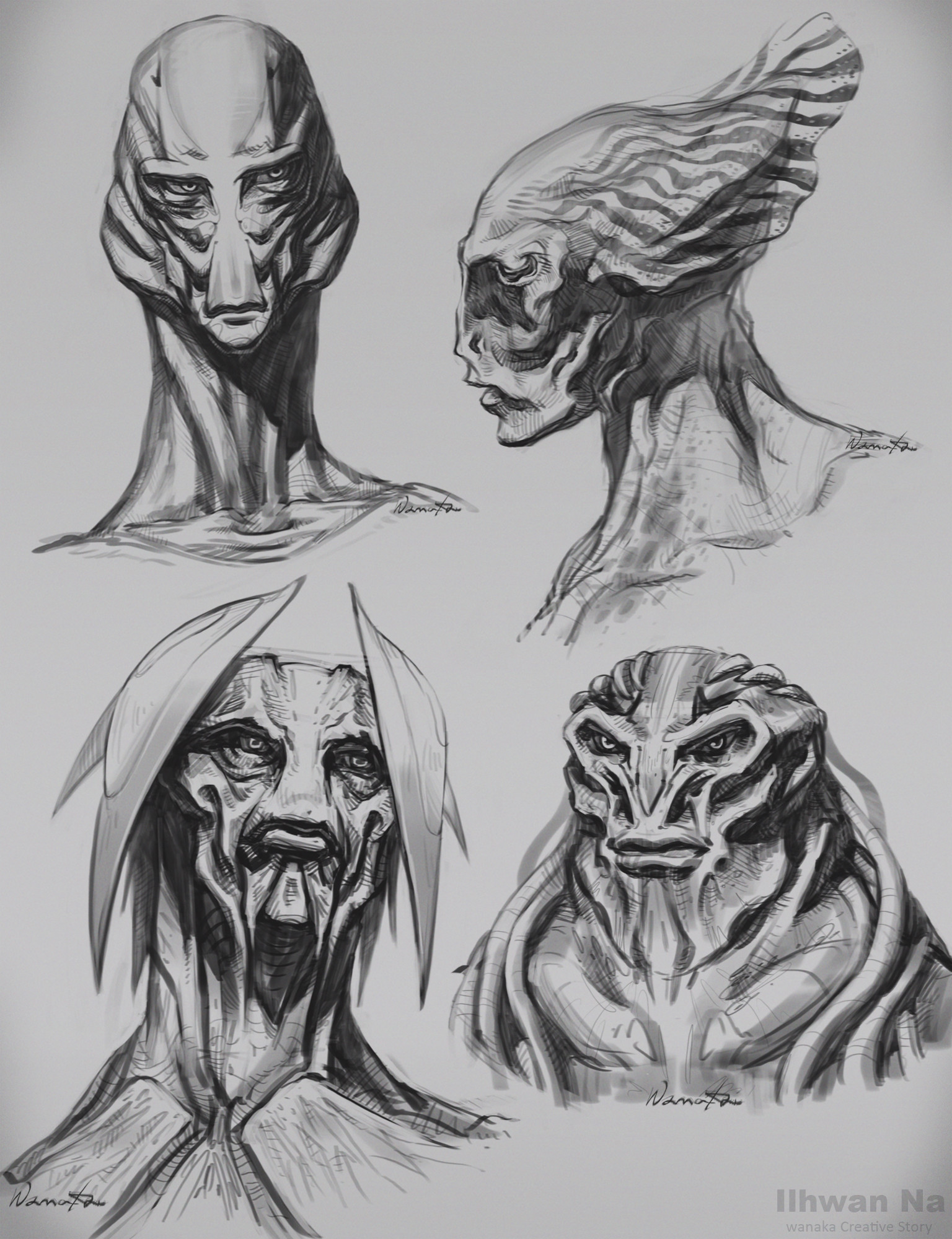 ArtStation - Deep sea wars Sketch