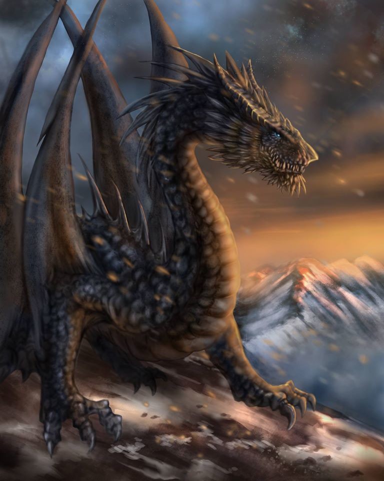 ArtStation - Fiery dragon