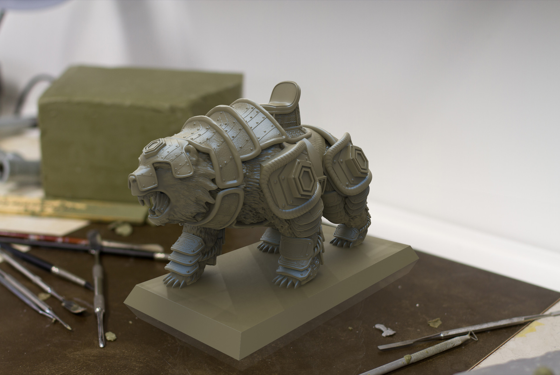 ArtStation - Dwarf Bear - Sculpt / Texture
