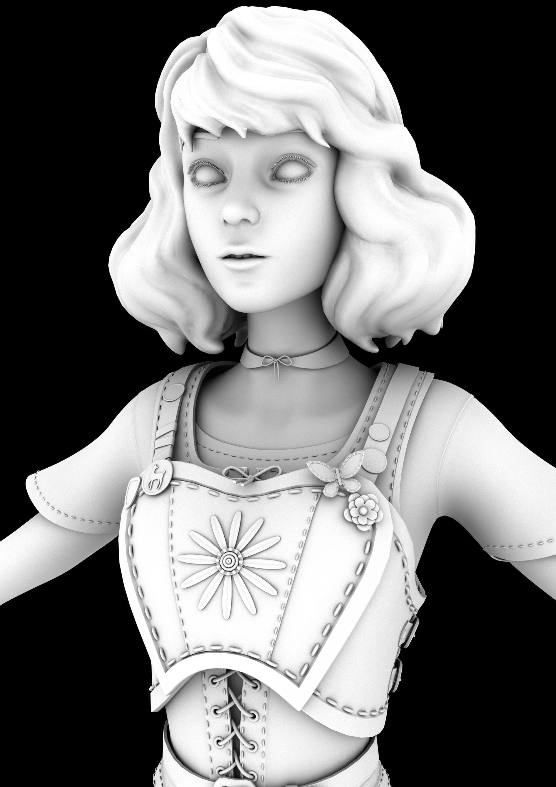 ArtStation - Amber 3D WIP 002