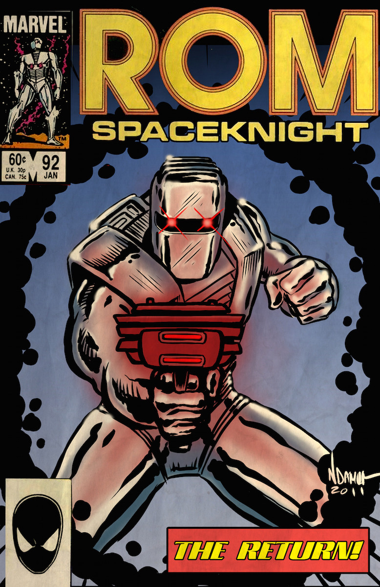ArtStation - Rom Spaceknight Retro Cover