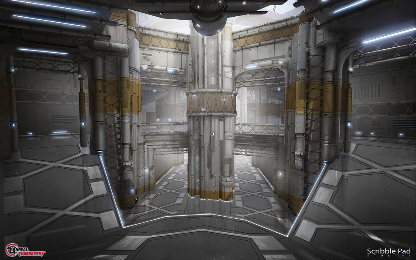 ArtStation - Unreal Tournament - Ramps Interior Level Map Design