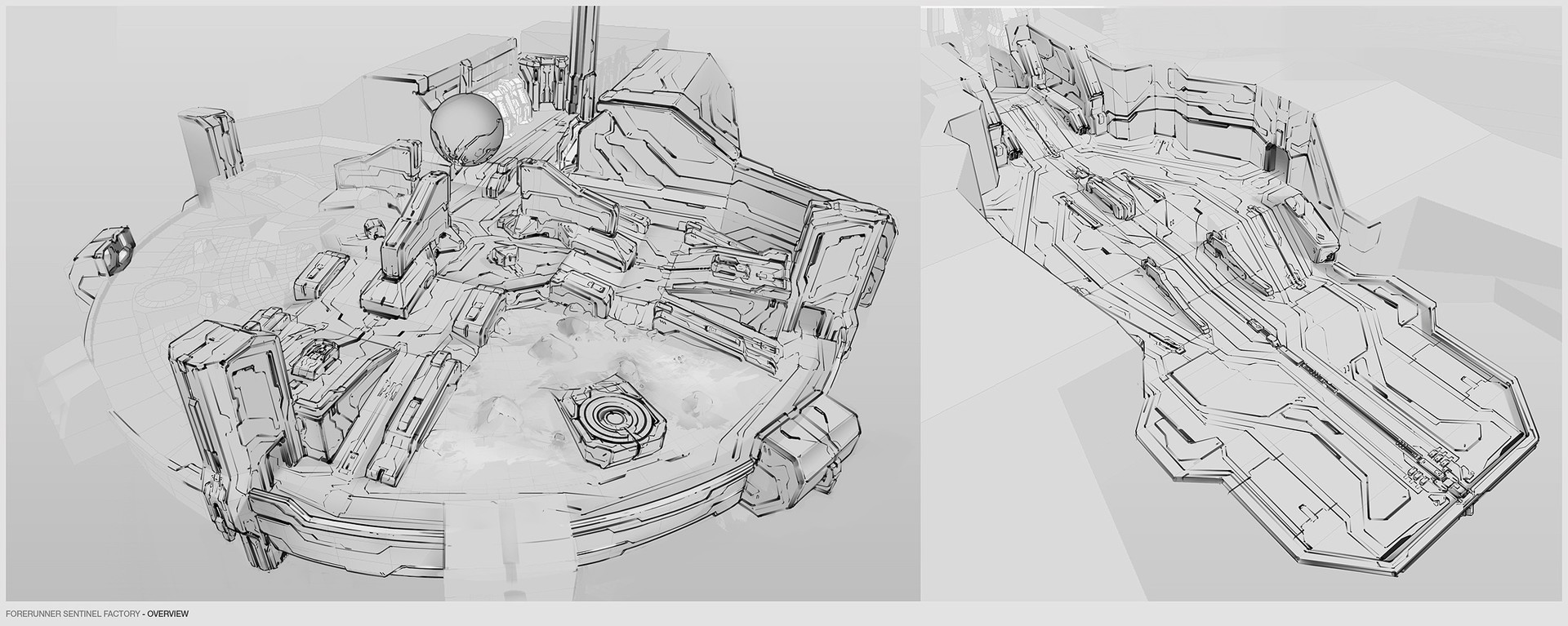 ArtStation - HALO 4 - Forerunner Sentinel Factory