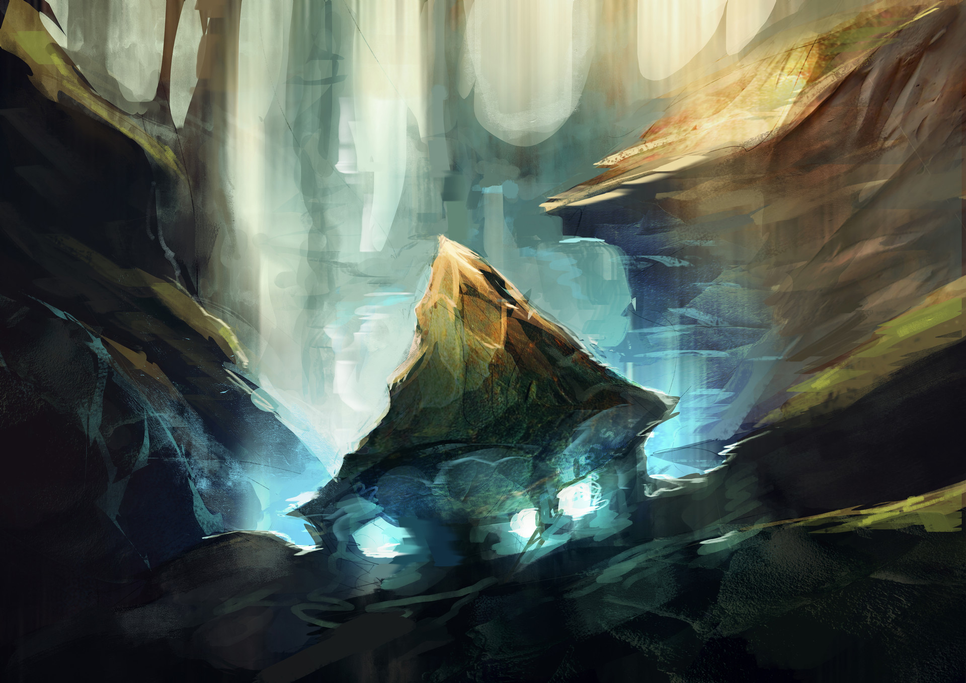 ArtStation - Cave concept