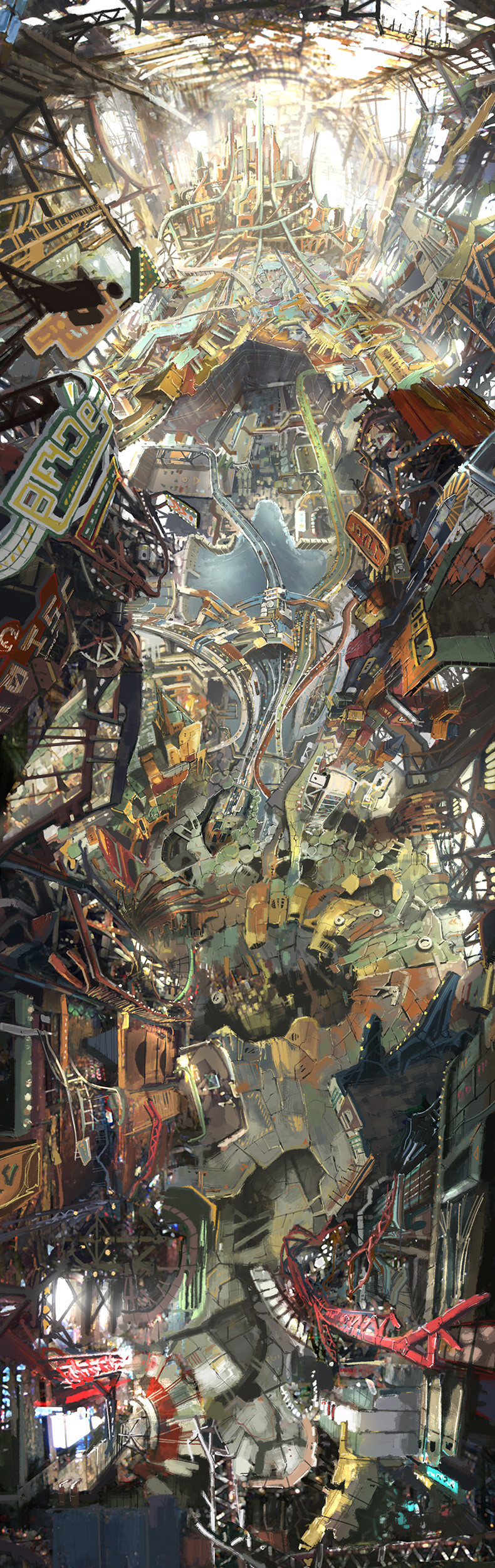 ArtStation - Junk robot world - long pan