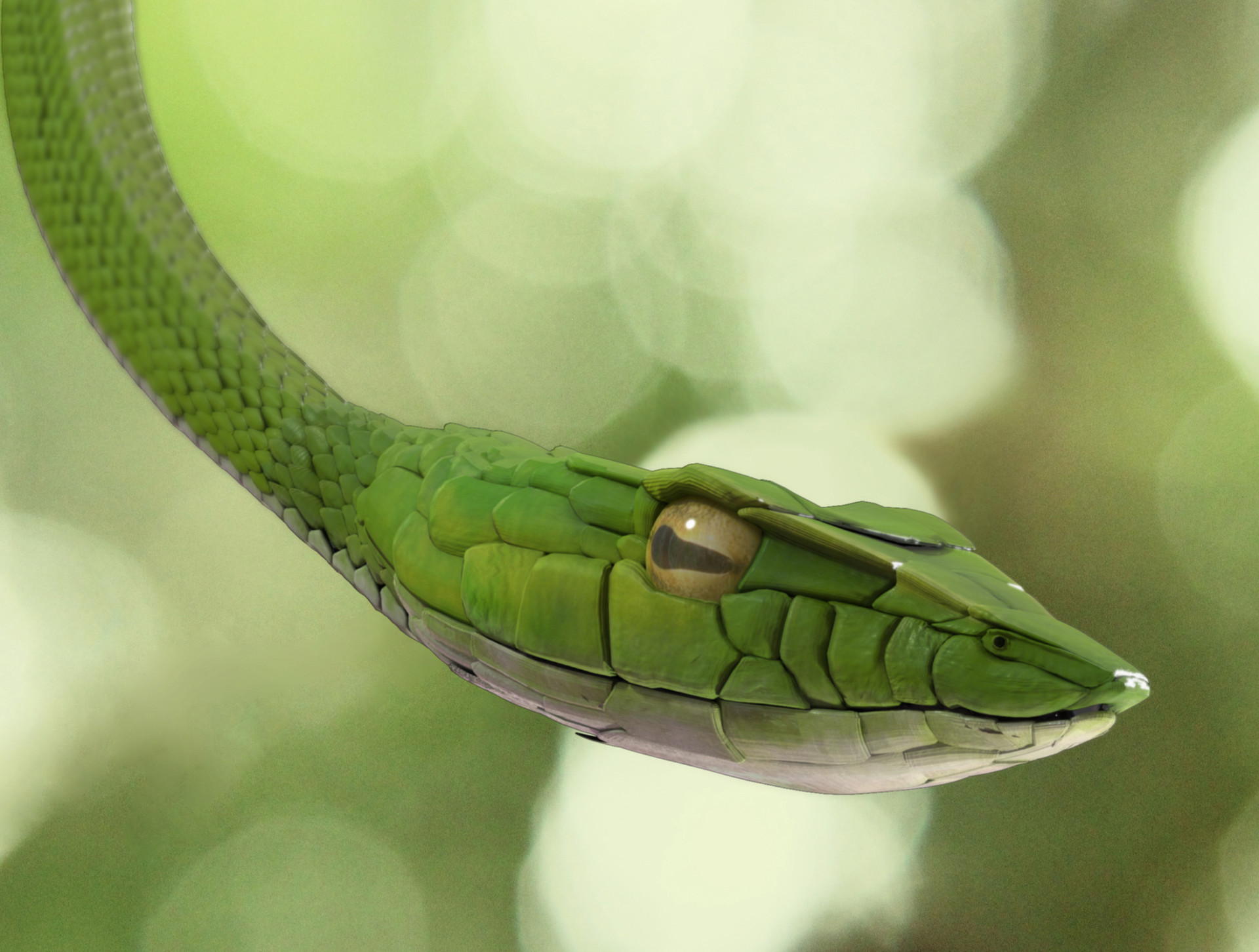 ArtStation - Vine snake, Brian Lincoln