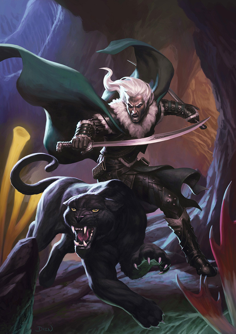 ArtStation - Drizzt in the Underdark