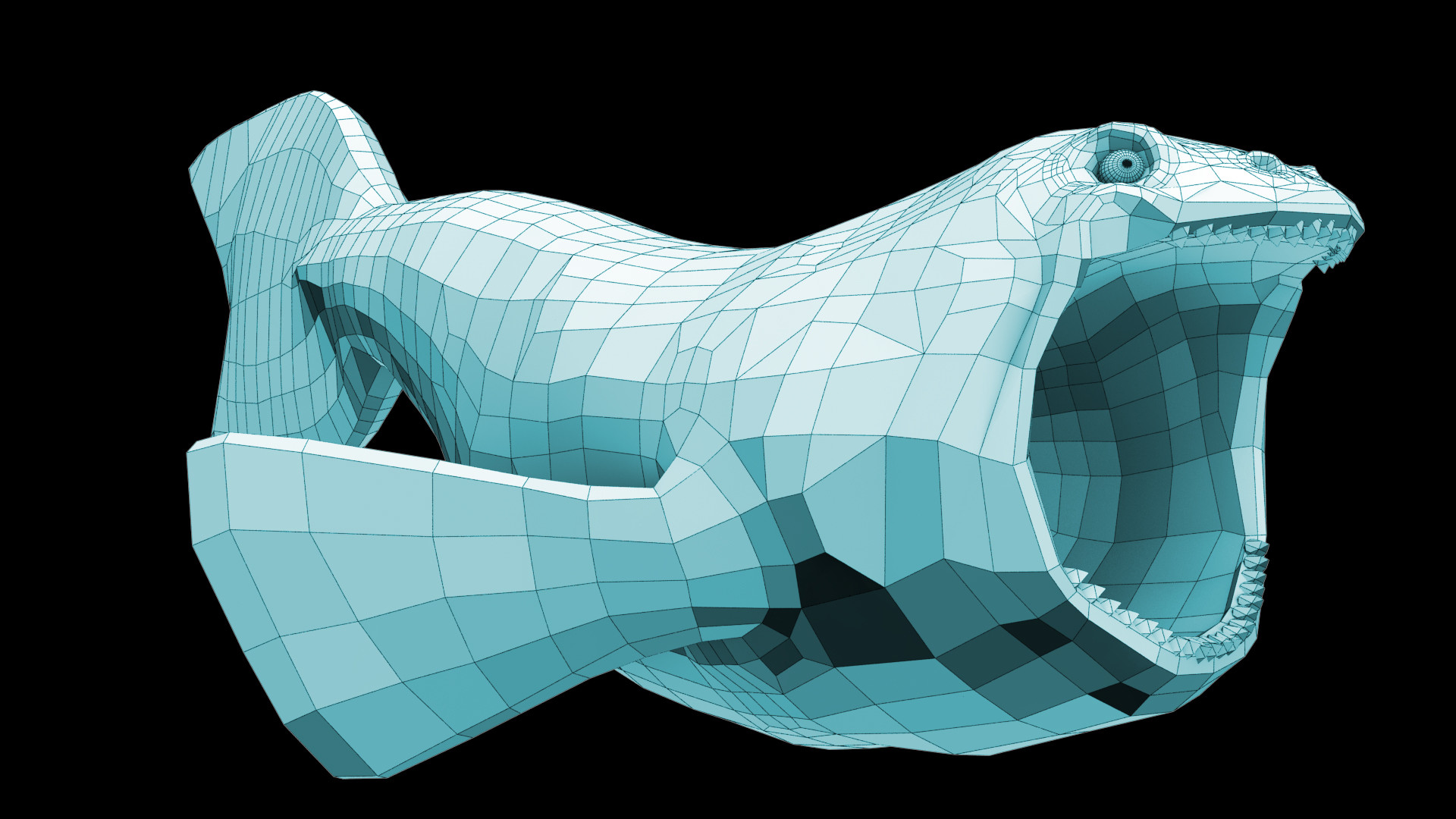 ArtStation - School Project: 4 - Fish "Sea Monster"