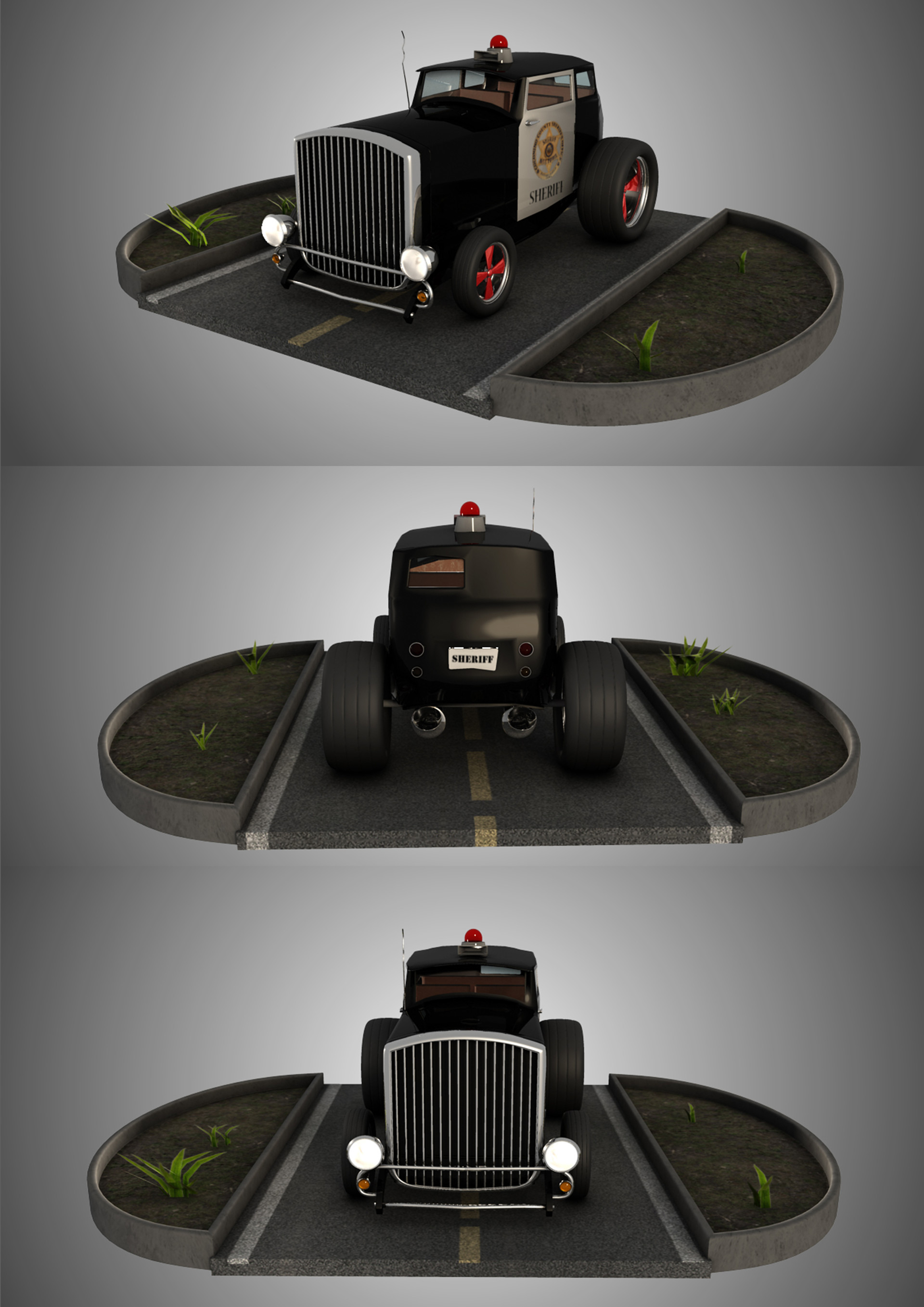 ArtStation - Sheriff Car