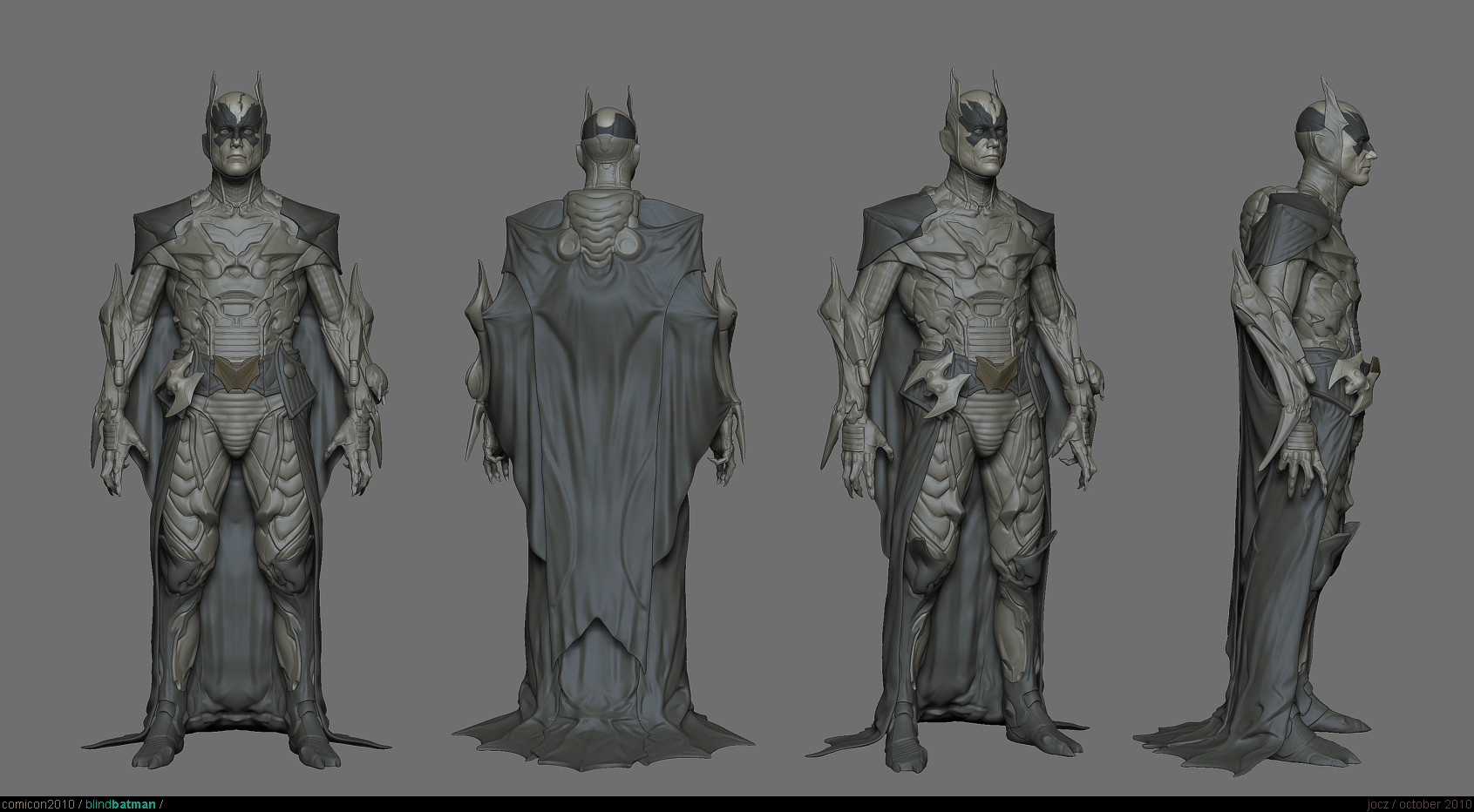 ArtStation - Blind Batman, Comicon 2010, Fullbody Sculpt