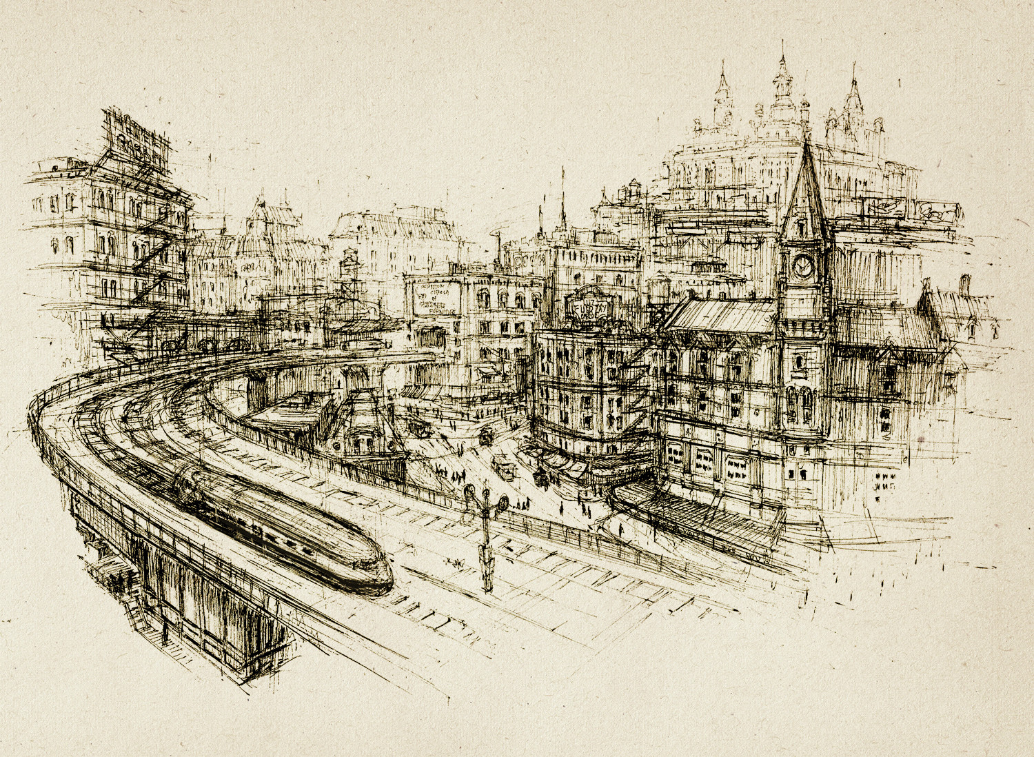 ArtStation - 20th Century Sketch