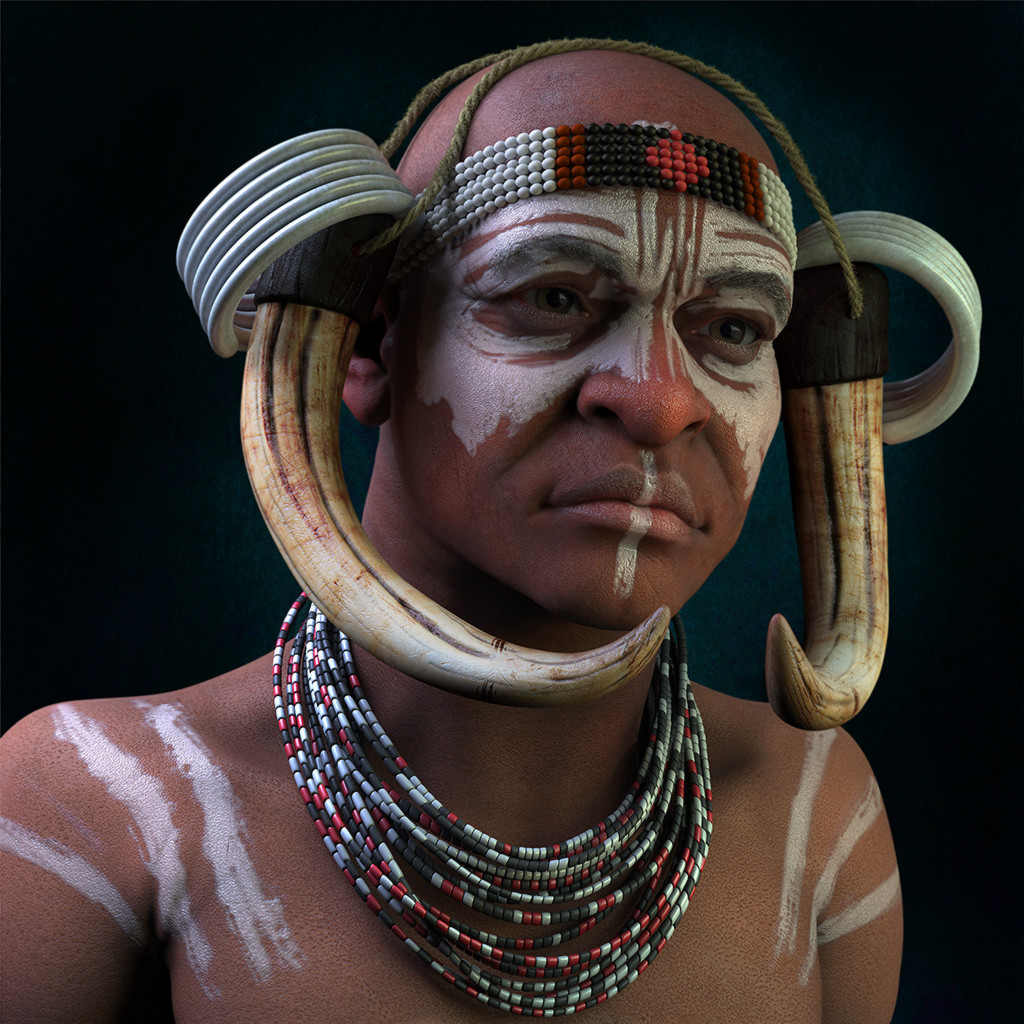 ArtStation - African Warrior