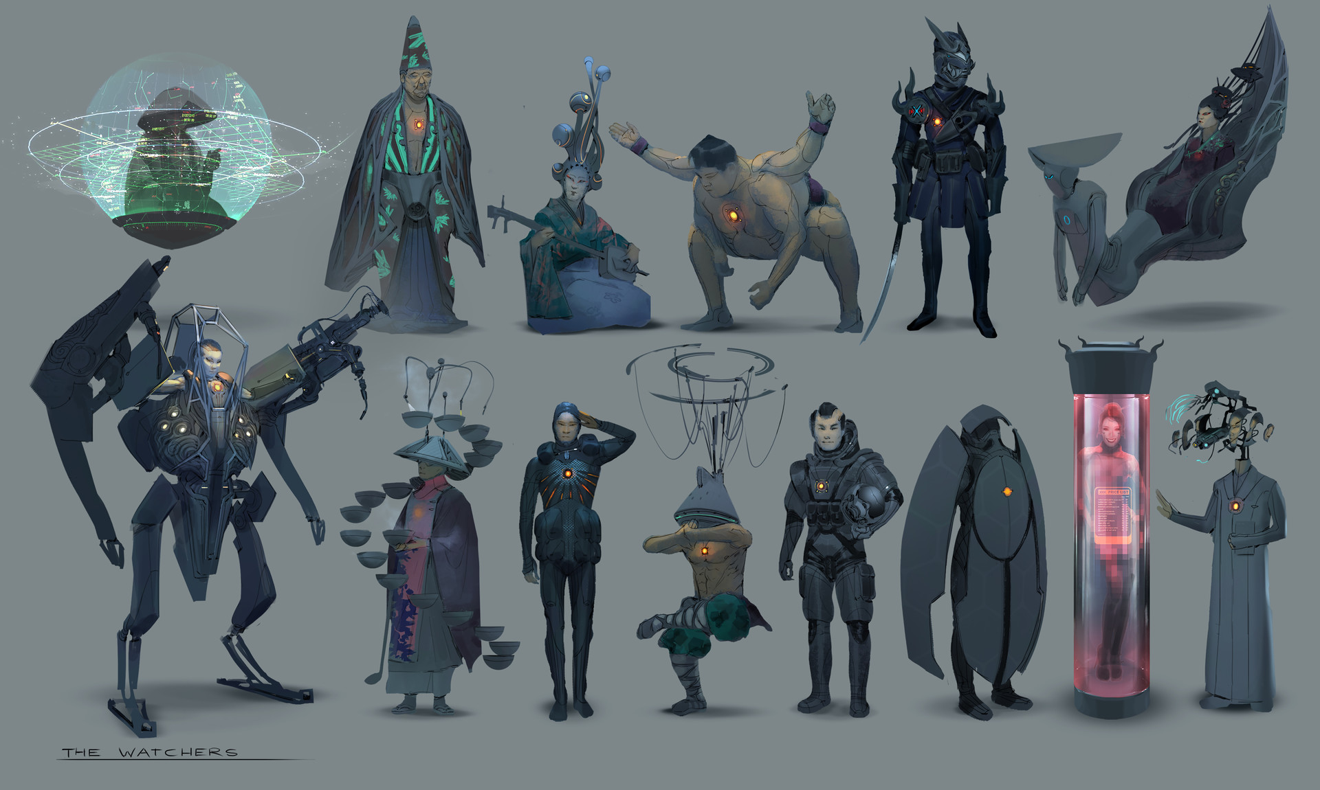 ArtStation - Project RISE color sketches