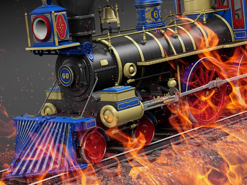 ArtStation - Jupiter Steam Train 1868