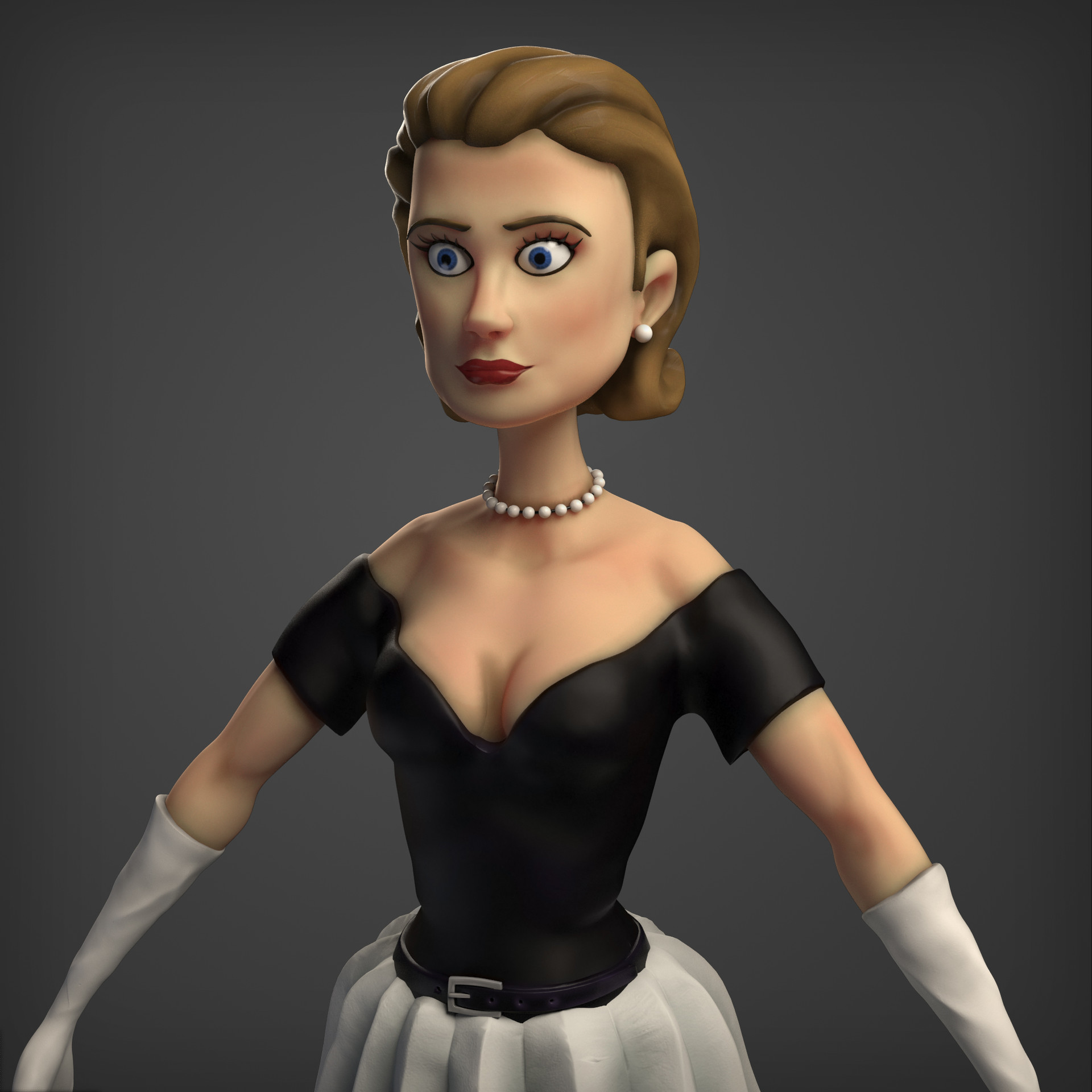 ArtStation - Grace Kelly Cartoon