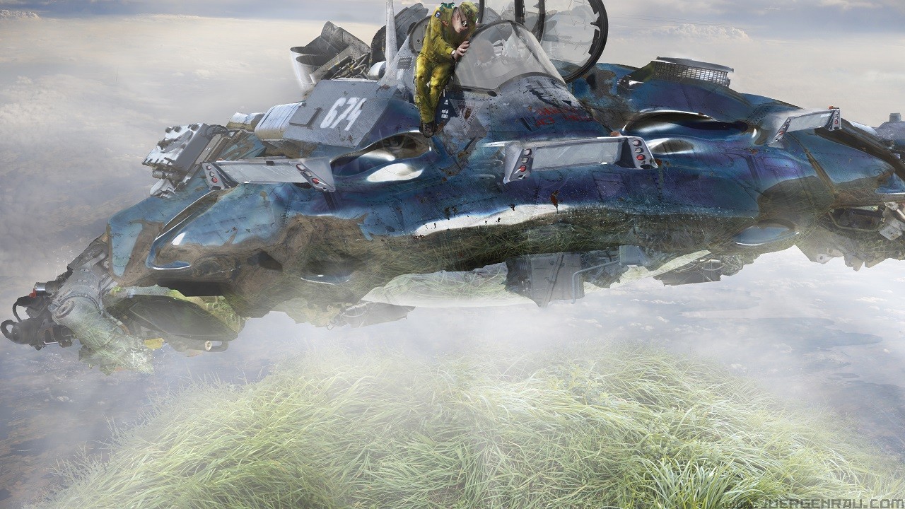 ArtStation - 0025.2014.11.28. UFO vril haunebu flying saucer spaceship.