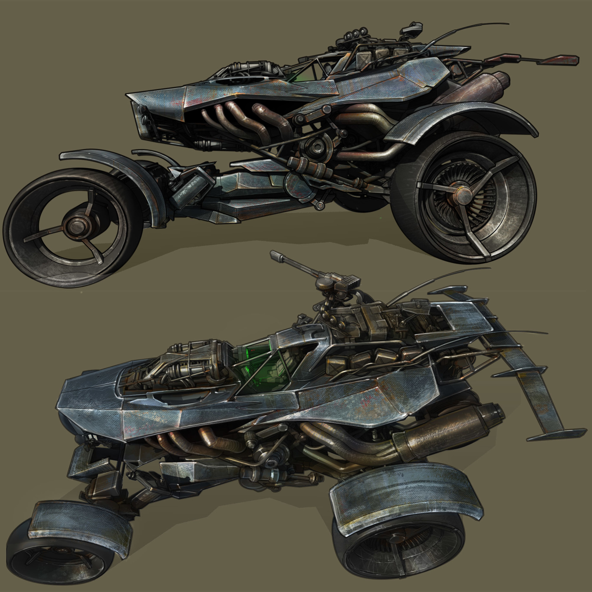 ArtStation - High gravity desert buggie concept