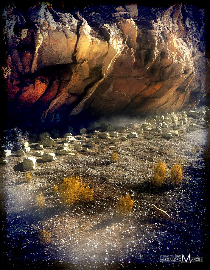 ArtStation - Desert Cliff