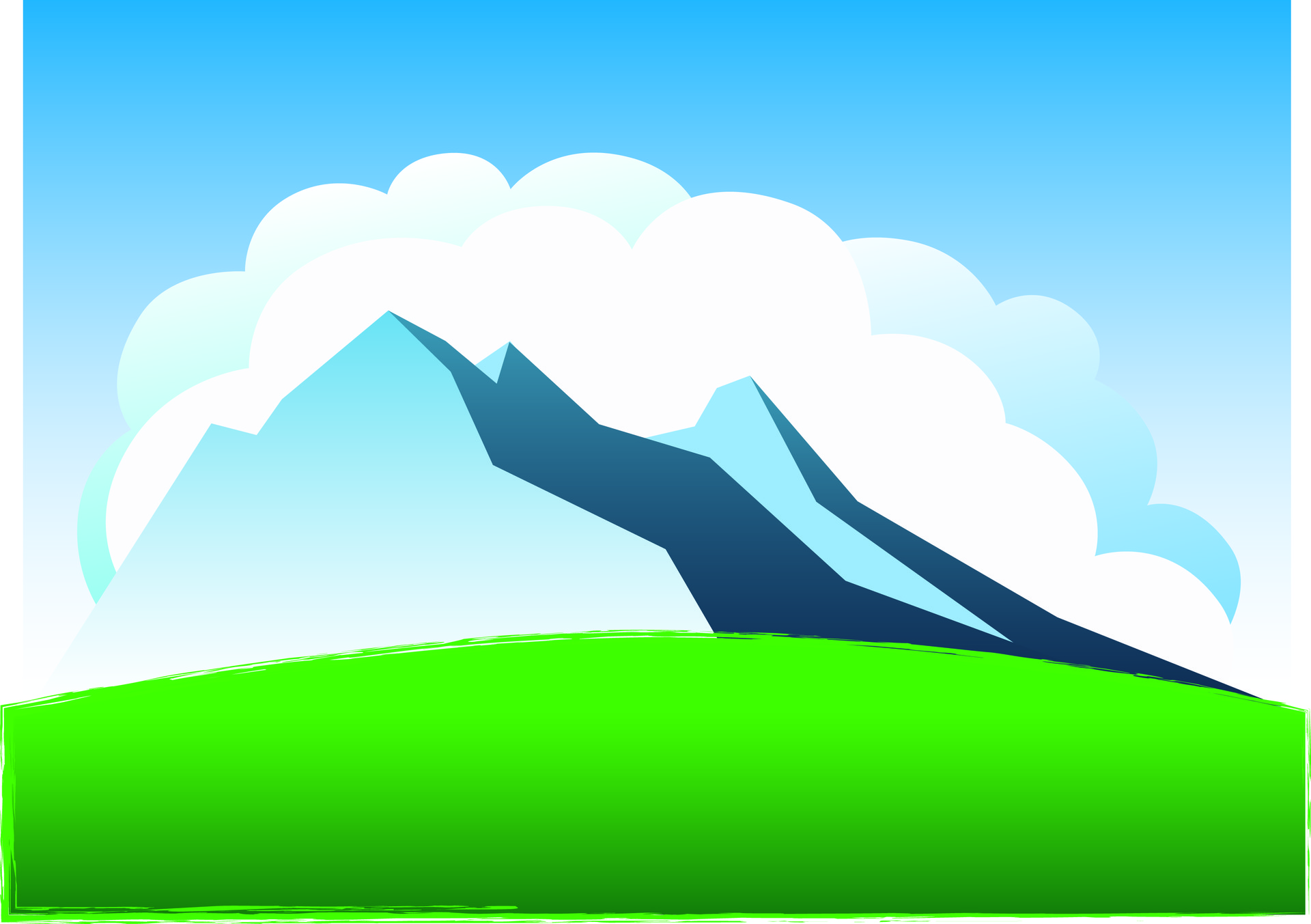 ArtStation - Distant mountains